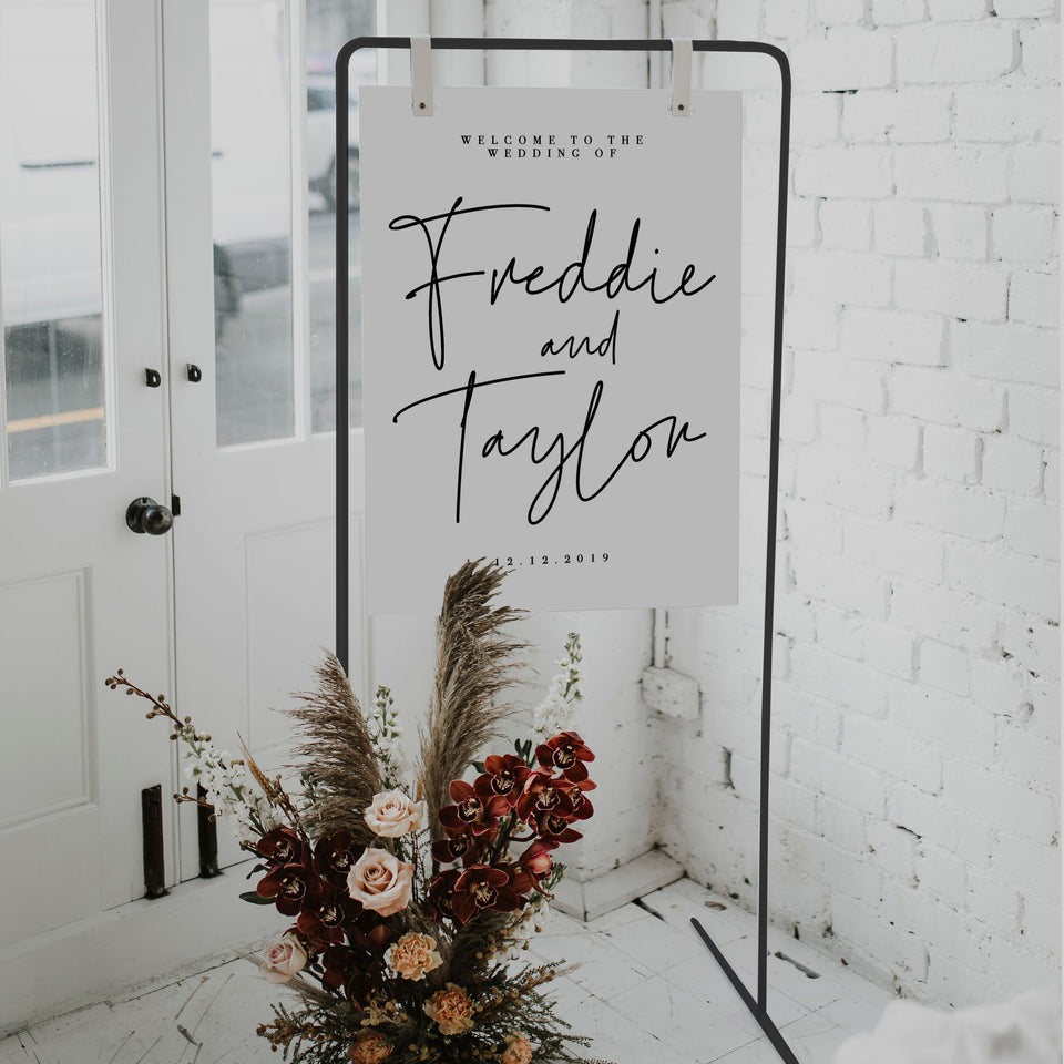 BLACK SIGNAGE STAND - HIRE – Papier Hq